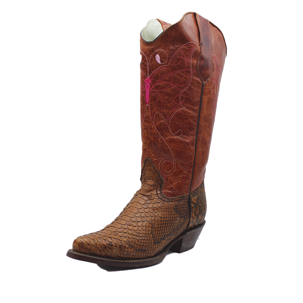 Bota Vaquera Piel de Pitón Exótica T24 - El Retoñito Tienda Vaquera