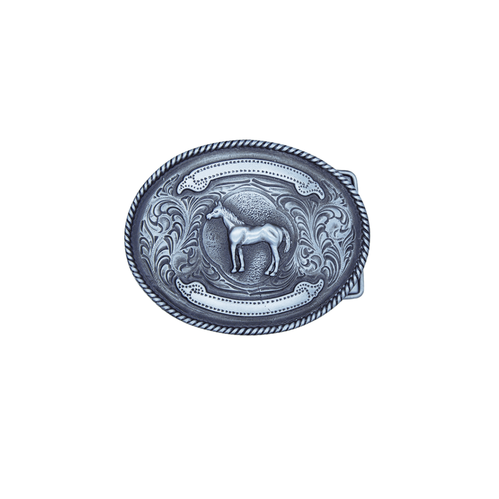 Hebilla Vaquera Gris Caballo - El Retoñito Tienda Vaquera