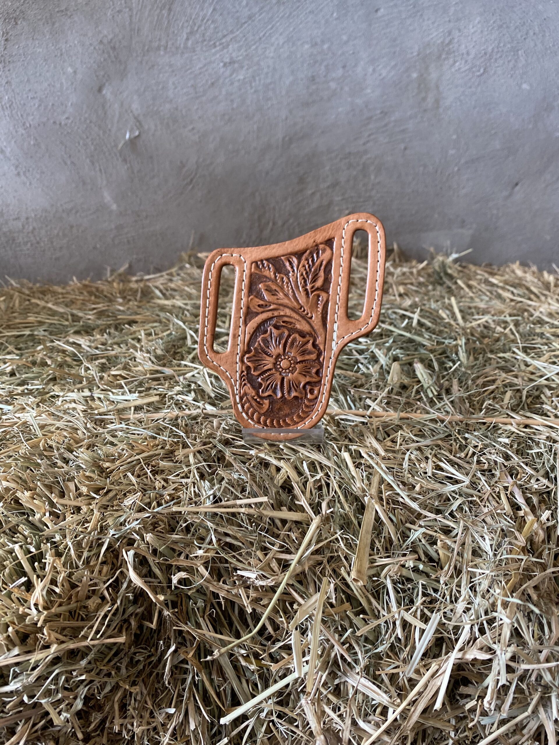 Funda Navaja Cincelada Diagonal Floreado Claro - El Retoñito Tienda Vaquera