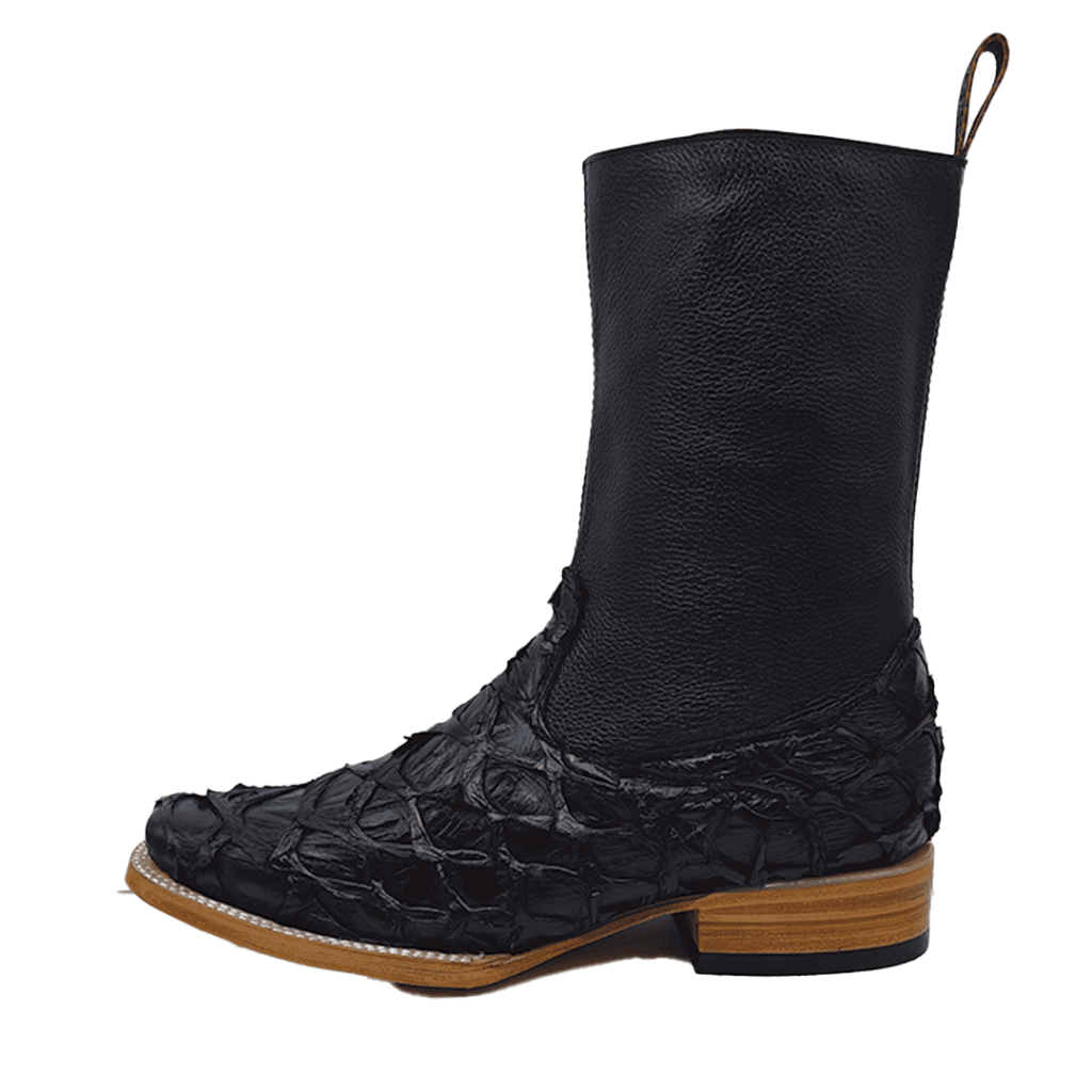 Bota Pescado Negro Rodeo Cierre - El Retoñito Tienda Vaquera