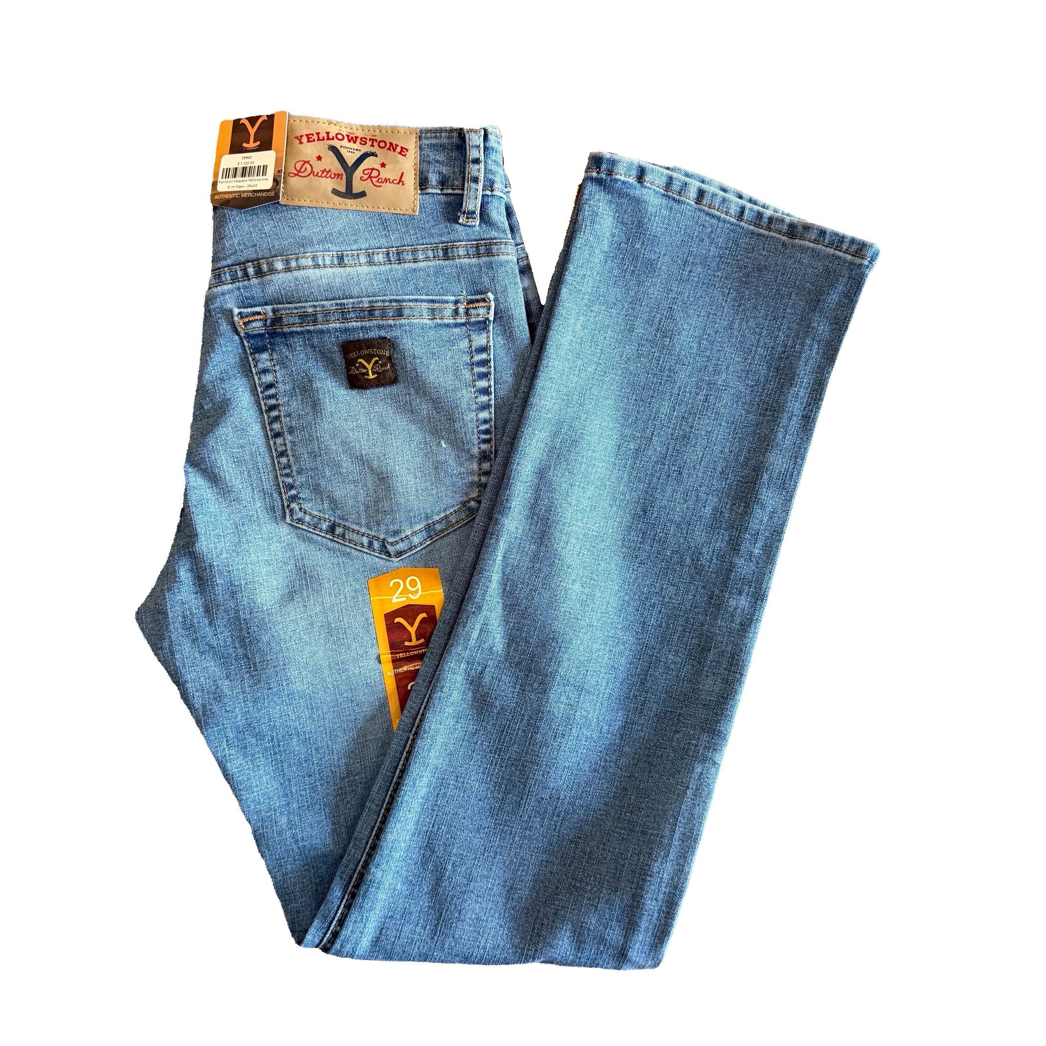 Pantalón Vaquero Yellowstone Slim Claro - El Retoñito Tienda Vaquera